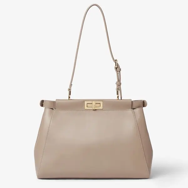 Fendi My Peekaboo Medium Dove Gray Leather Bag
